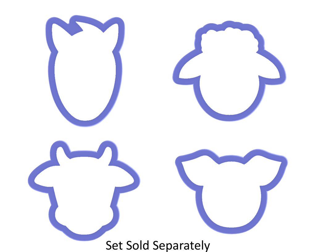 Cow Face #1 Cookie Cutter – The Cookie Cutter Club