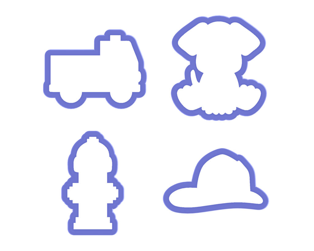 Firefighter Cookie Cutter Set – The Cookie Cutter Club