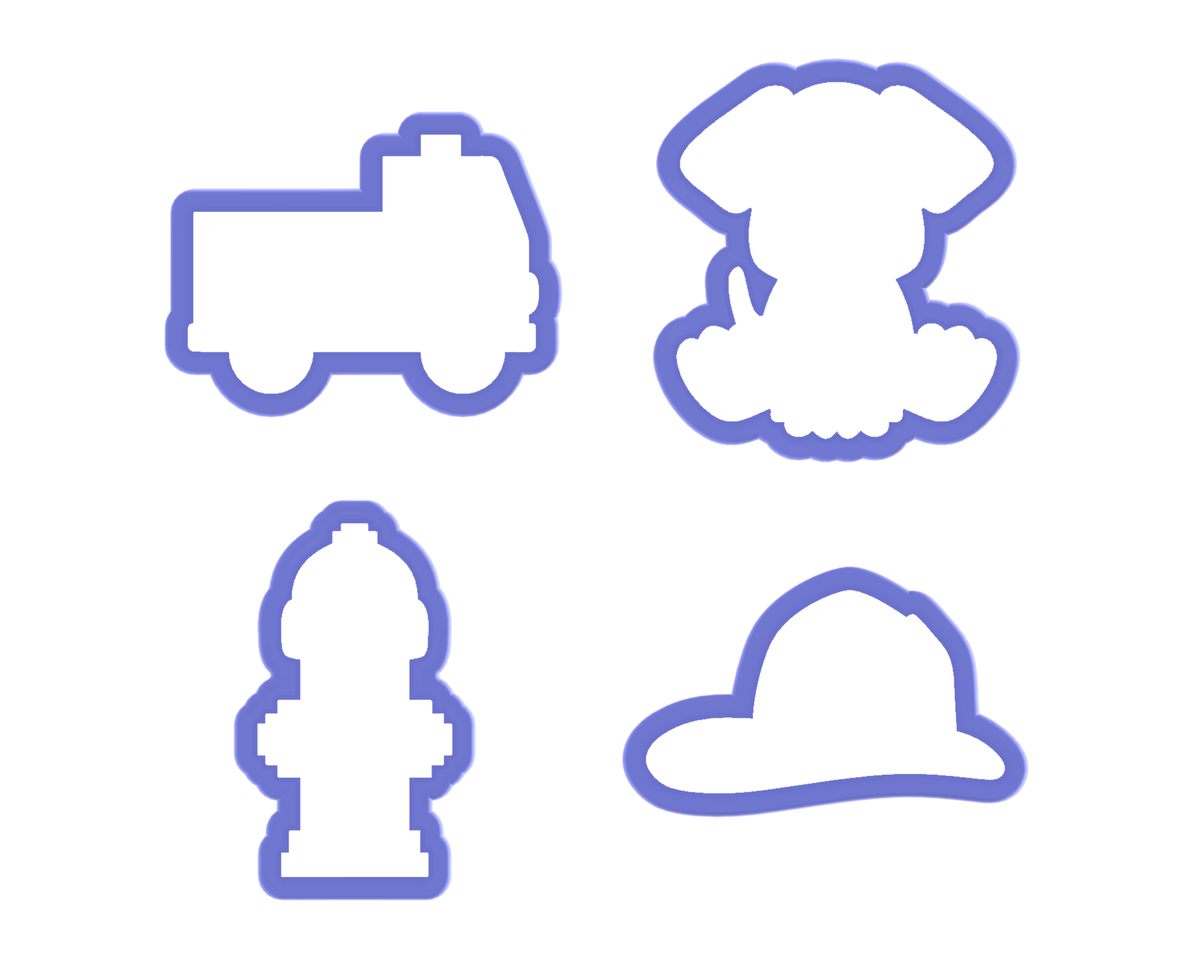 Firefighter Cookie Cutter Set – The Cookie Cutter Club