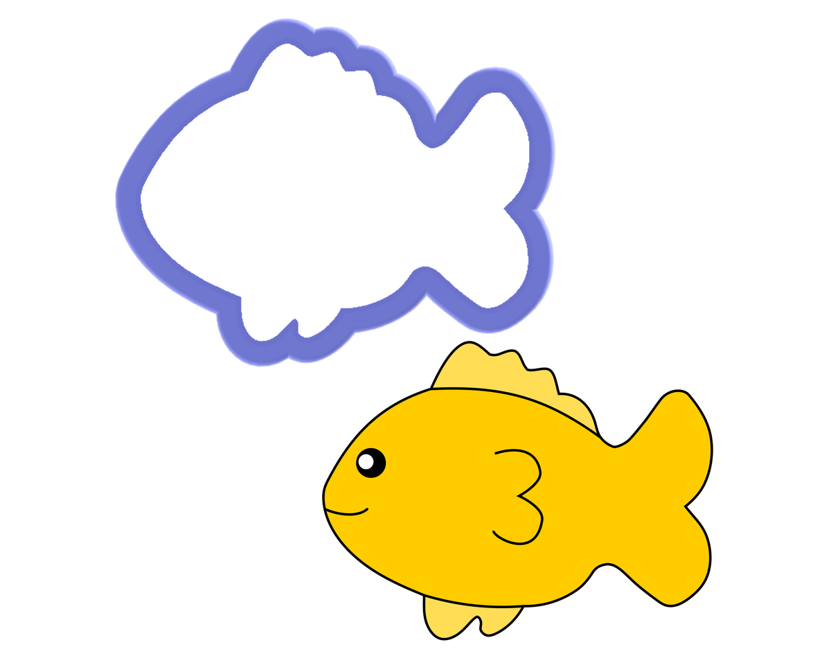 Fish #2 Cookie Cutter – The Cookie Cutter Club