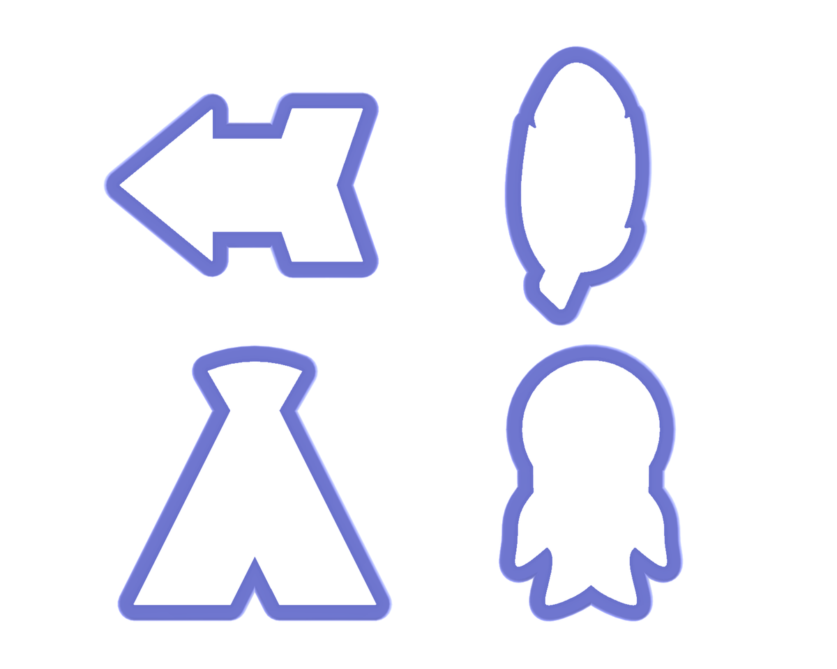 Native American Cookie Cutter Set – The Cookie Cutter Club