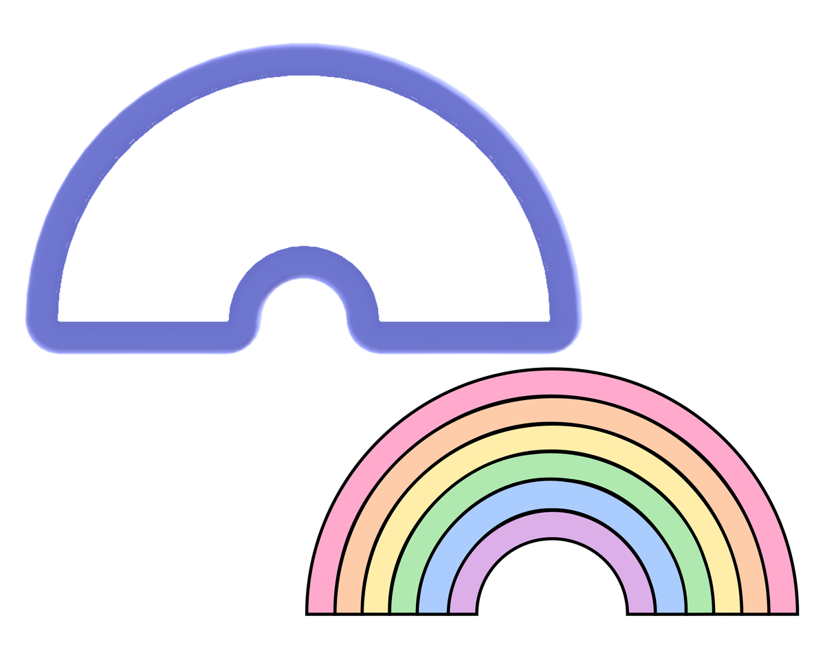 Rainbow Cookie Cutter – The Cookie Cutter Club