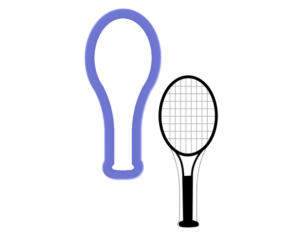 Tennis Racket Cookie Cutter – The Cookie Cutter Club